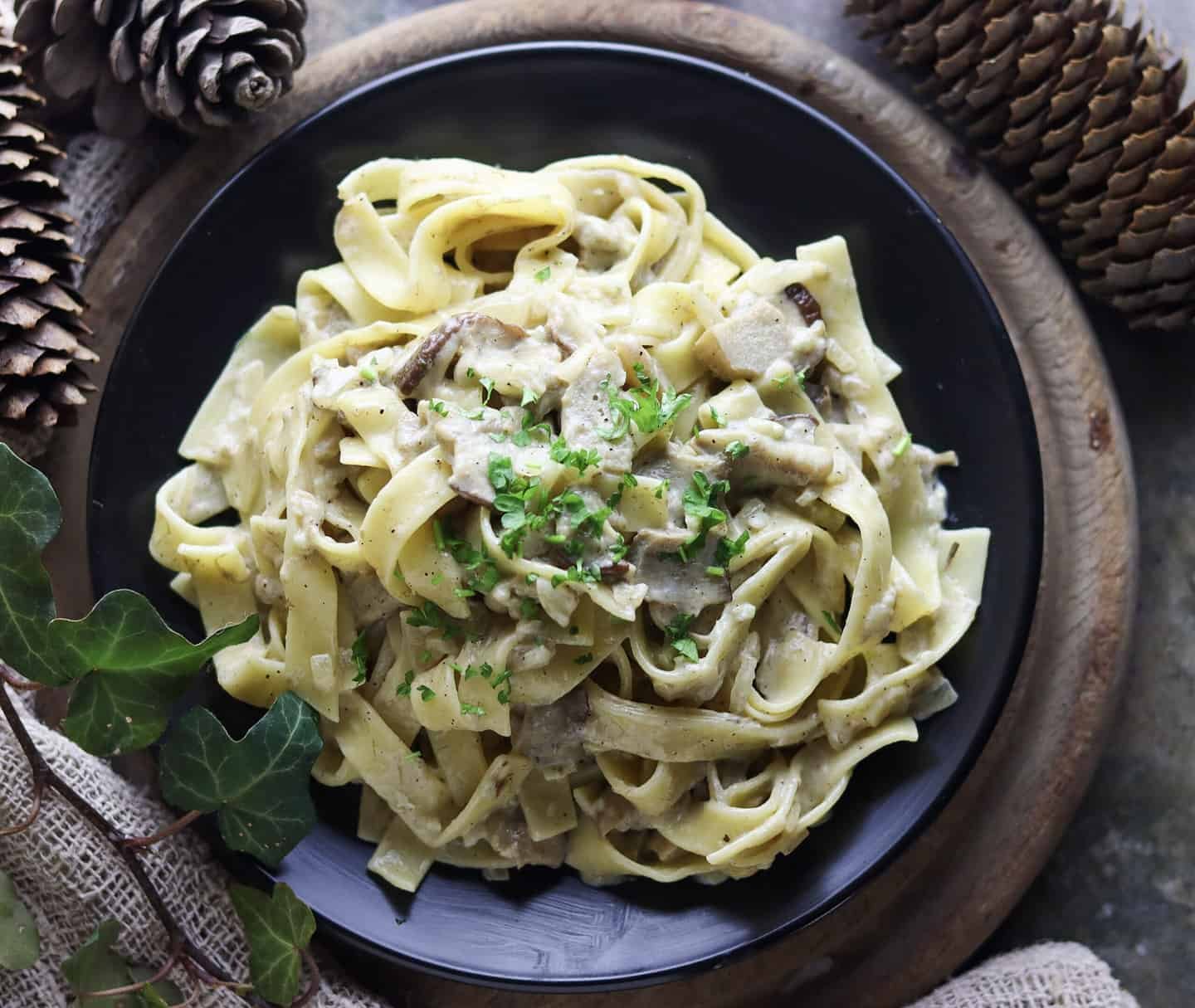Tagliatelle ai funghi (tagliatelle with mushrooms) ~ Food Nutters
