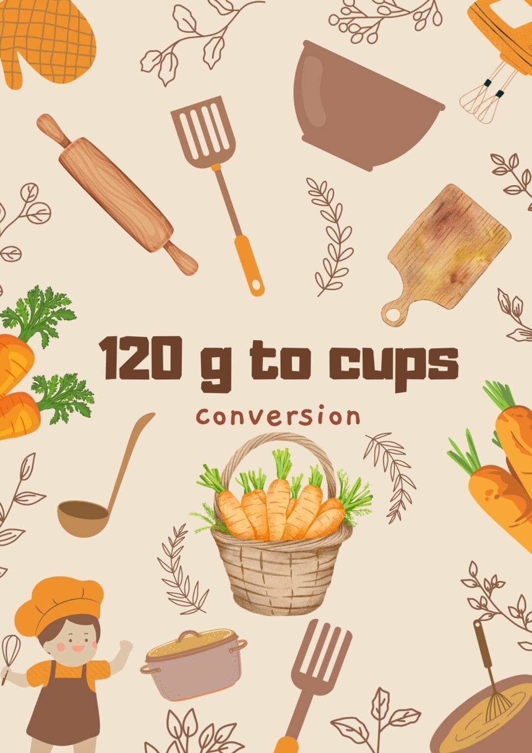 120 Grams to Cups Converter (With Charts)