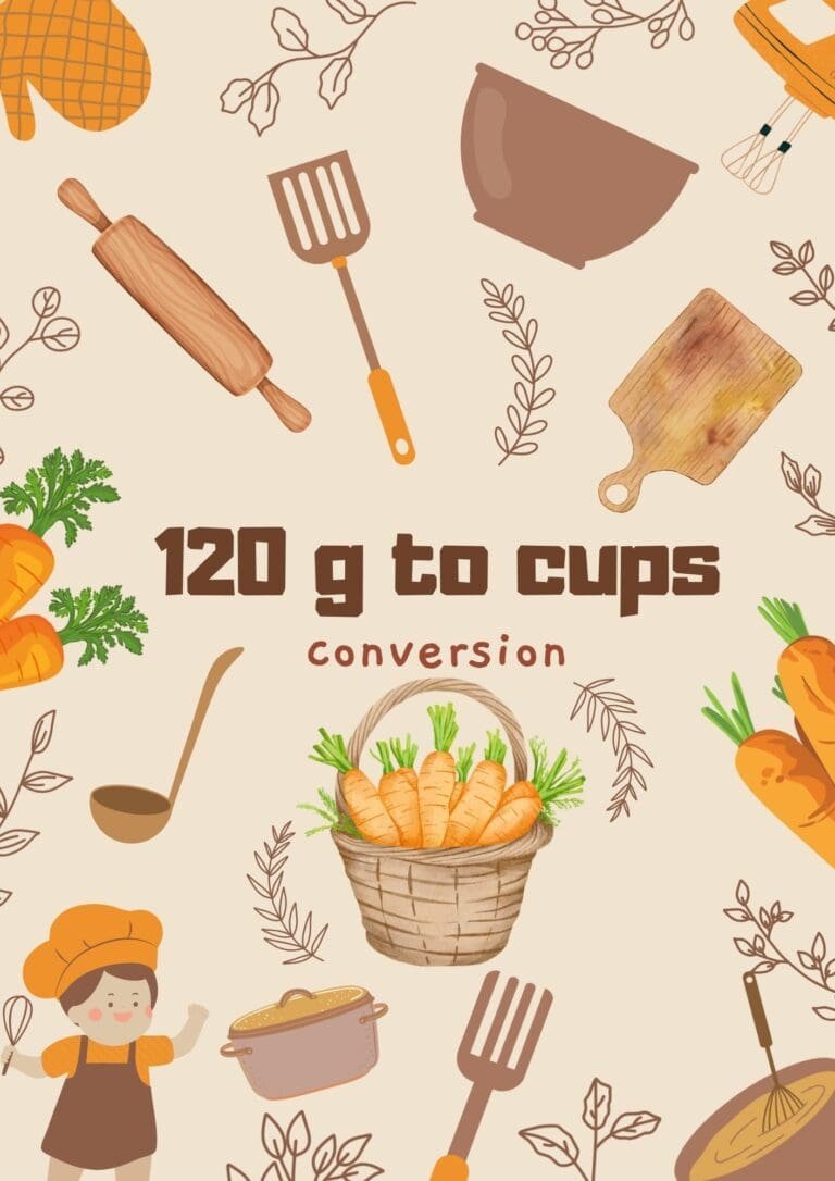 120 Grams to Cups Converter (With Charts)